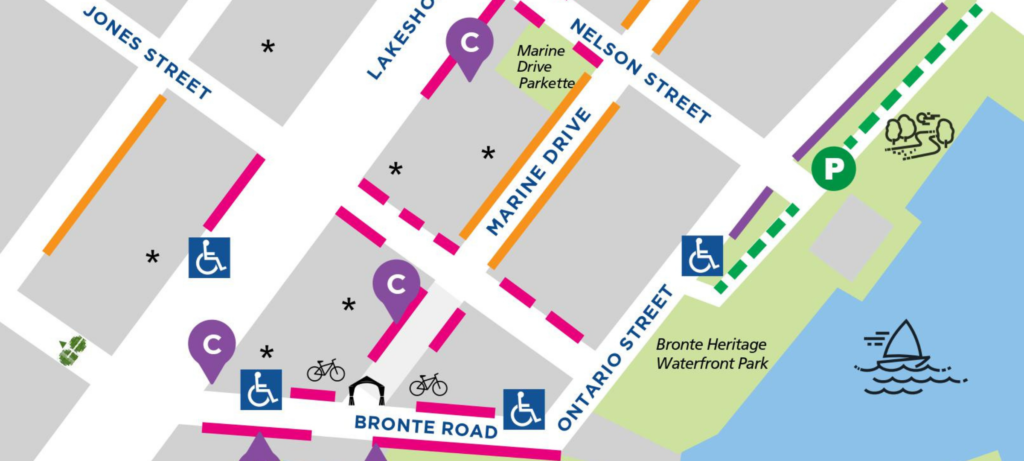 Share New Parking Map – Bronte Village