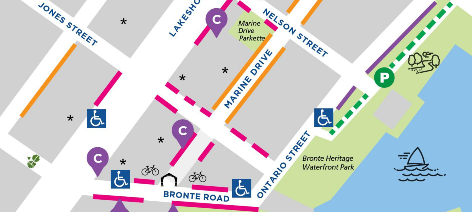 Share New Parking Map – Bronte Village
